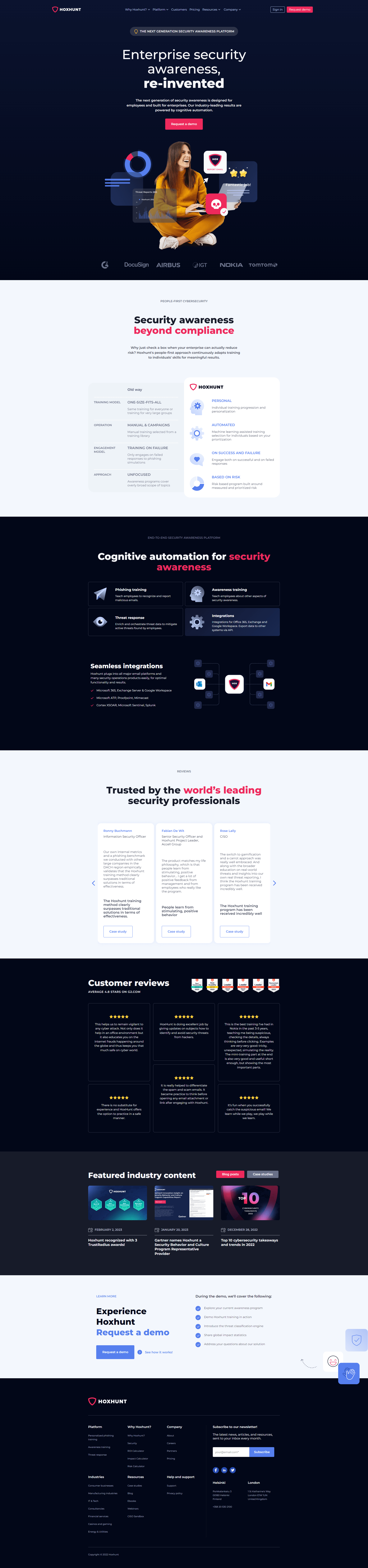 InspoSec features Hoxhunt
